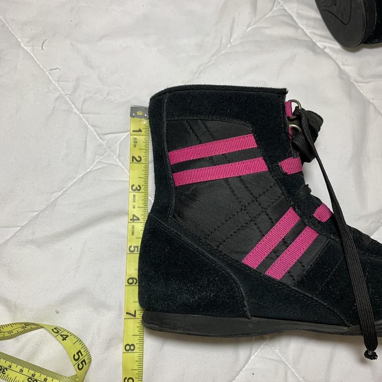 Y2K black and pink boxing boots from Champion.... - Depop