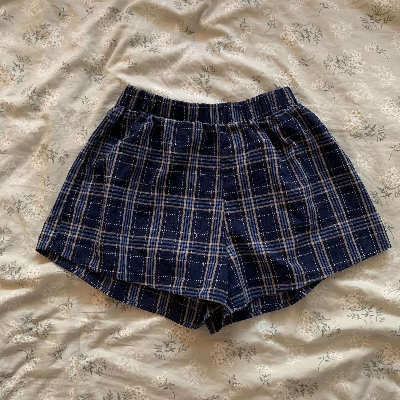 Cute blue plaid shorts No brand but look exactly... - Depop