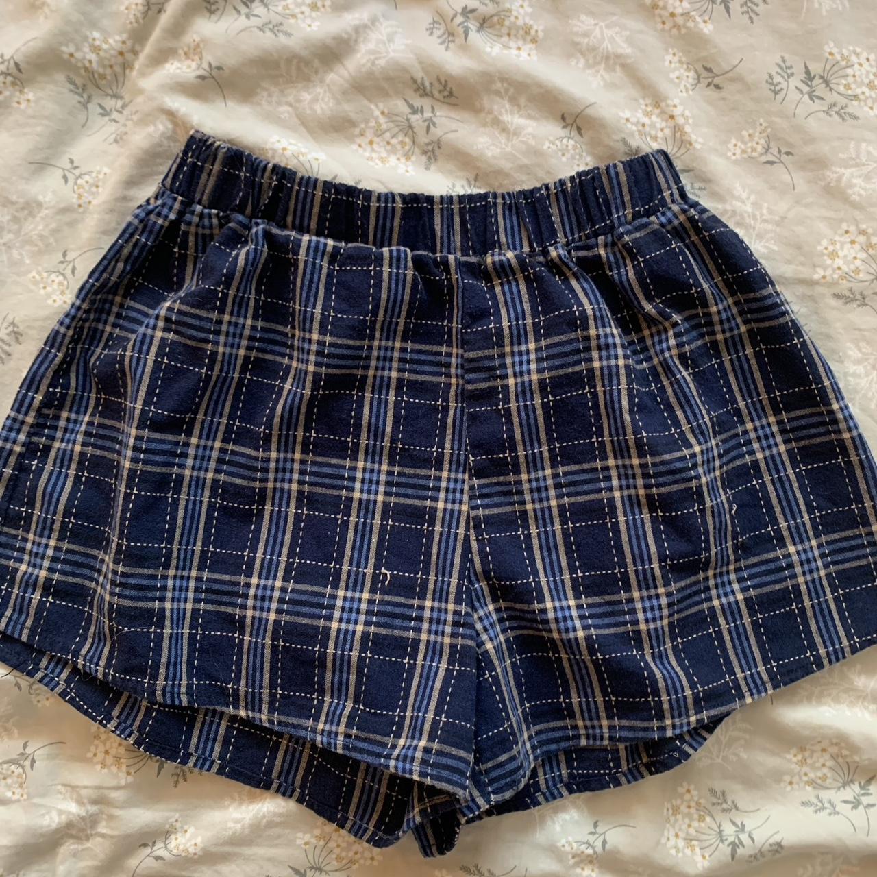 Cute blue plaid shorts No brand but look exactly... - Depop