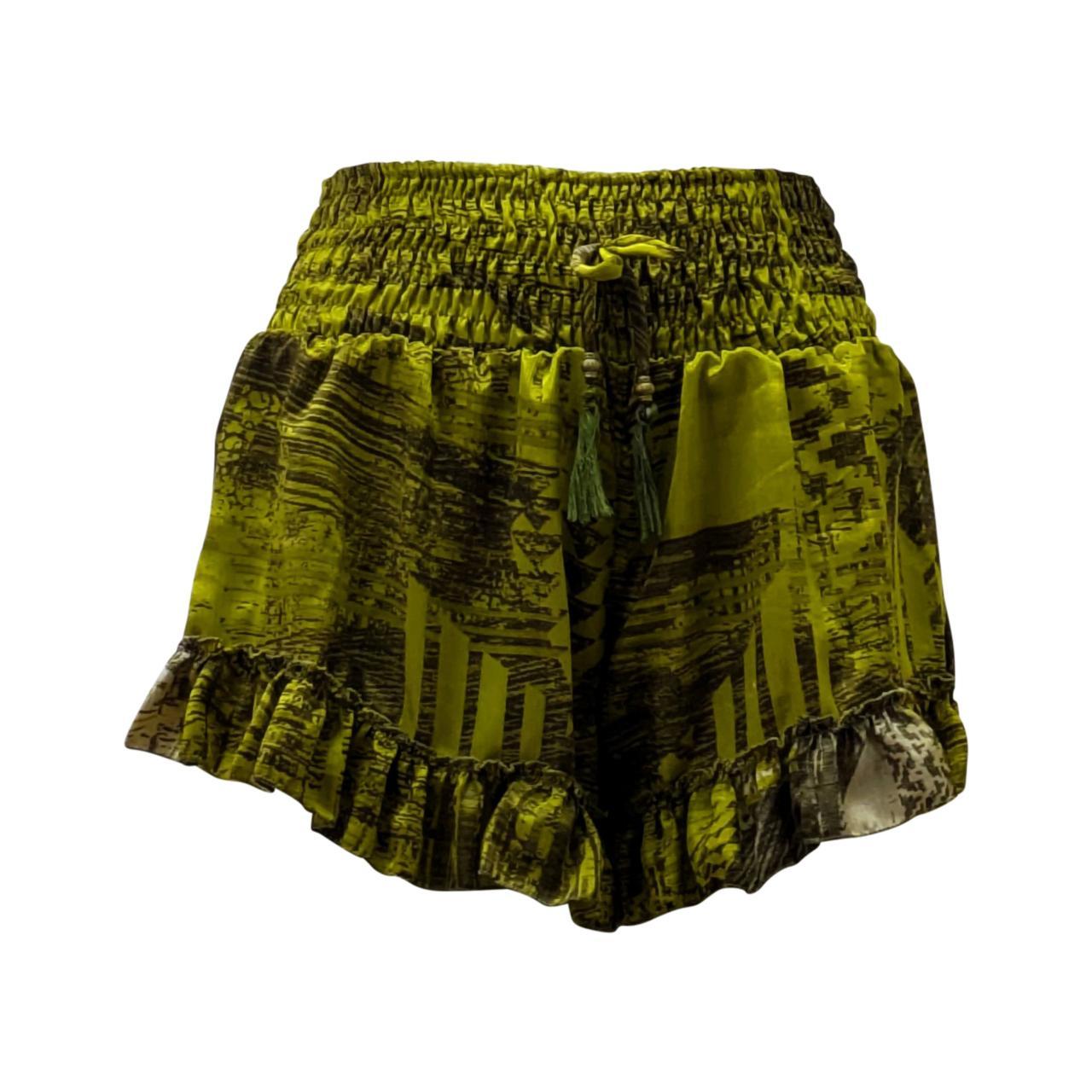 RETRO RUFFLE HEM RECYCLE LOUNGE WEAR LIGHTWEIGHT... | Depop