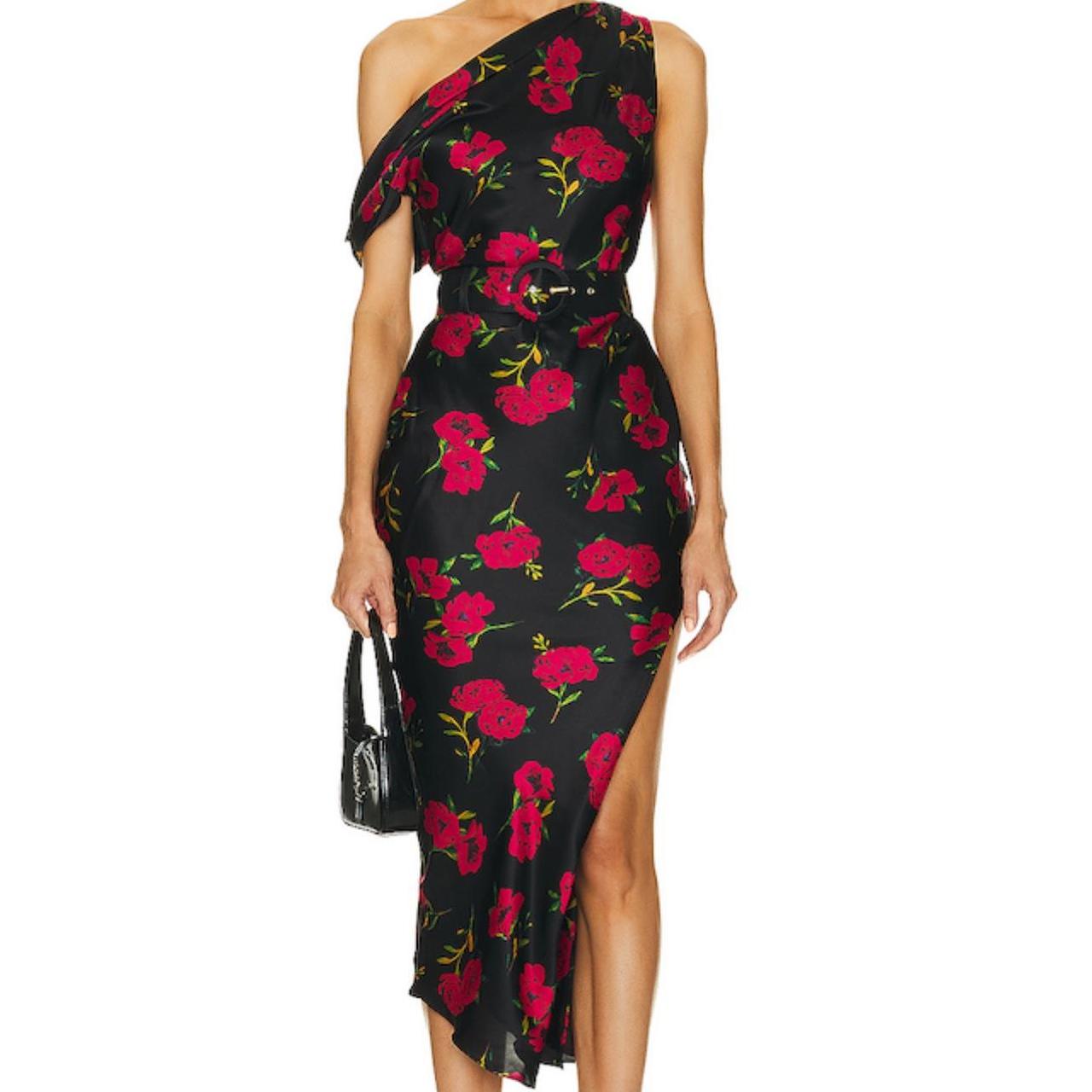 Nicholas The Label Calantha Off Shoulder Midi Dress.... - Depop