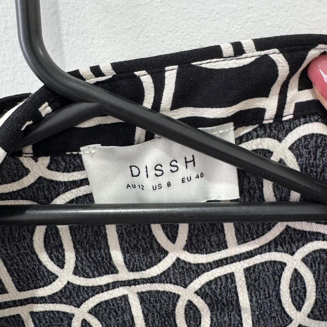 Dissh Black and white oversized shirt - Depop