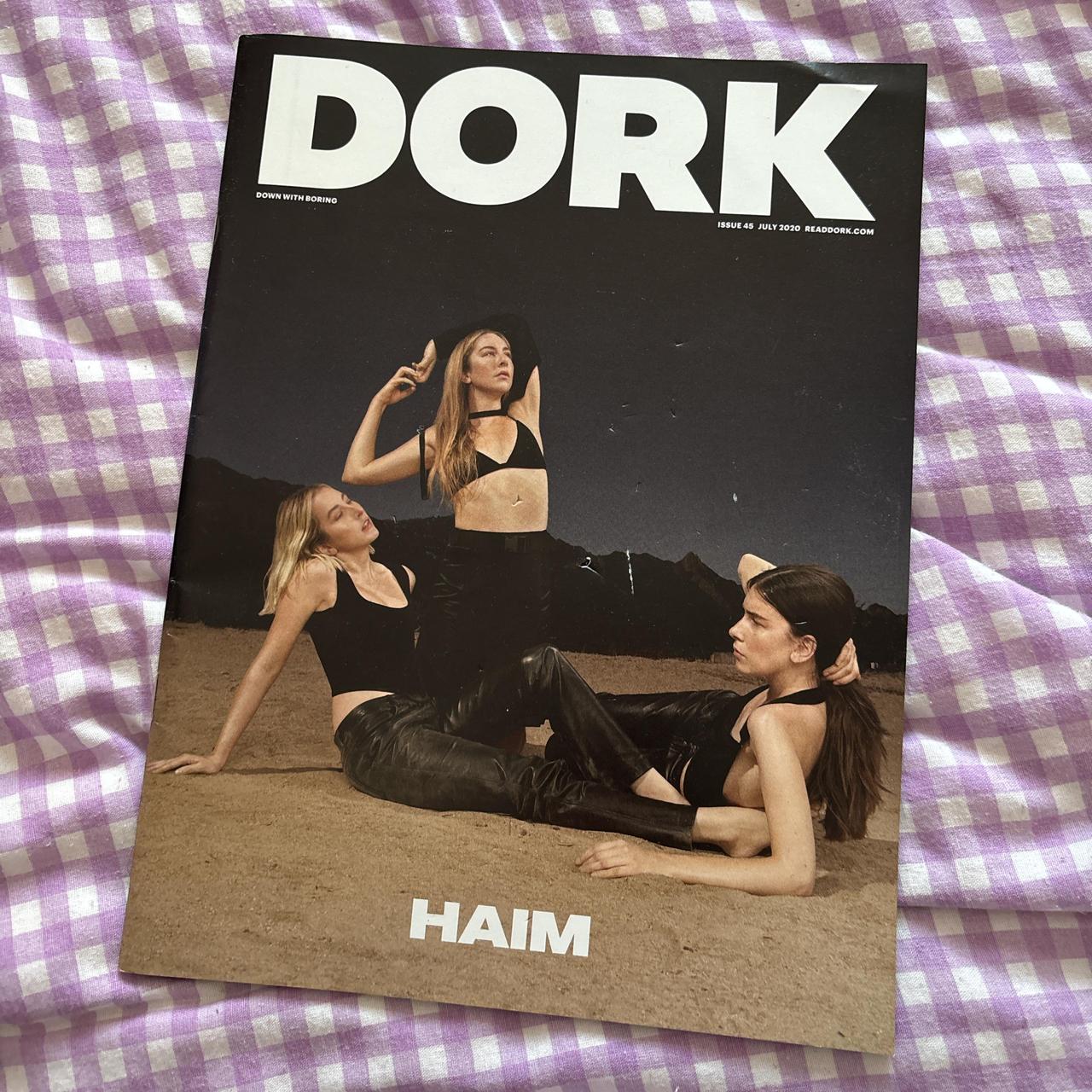 dork magazine july 2020 haim few rips in cover (see... - Depop