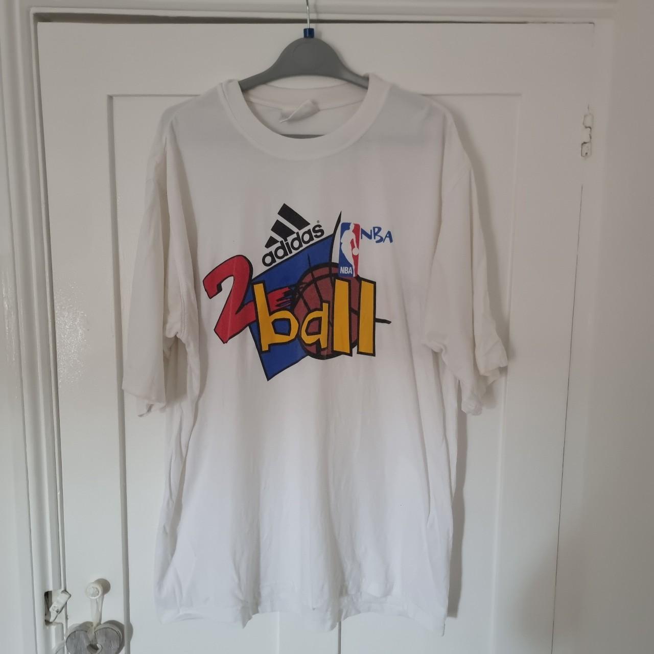 Awesome vintage Adidas Basketball NBA 2ball... - Depop