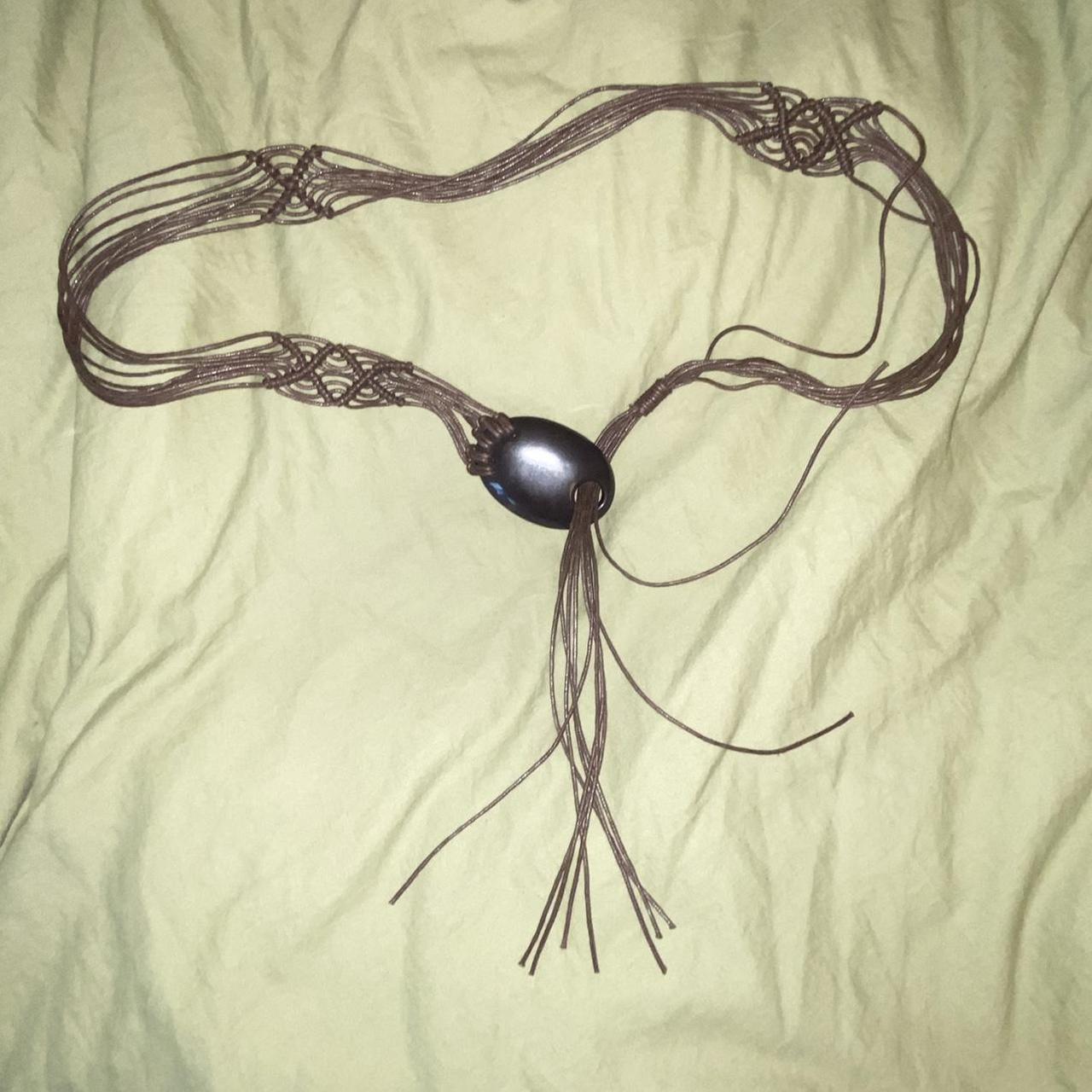 brown y2k rope belt #y2k #belt #2000s - Depop
