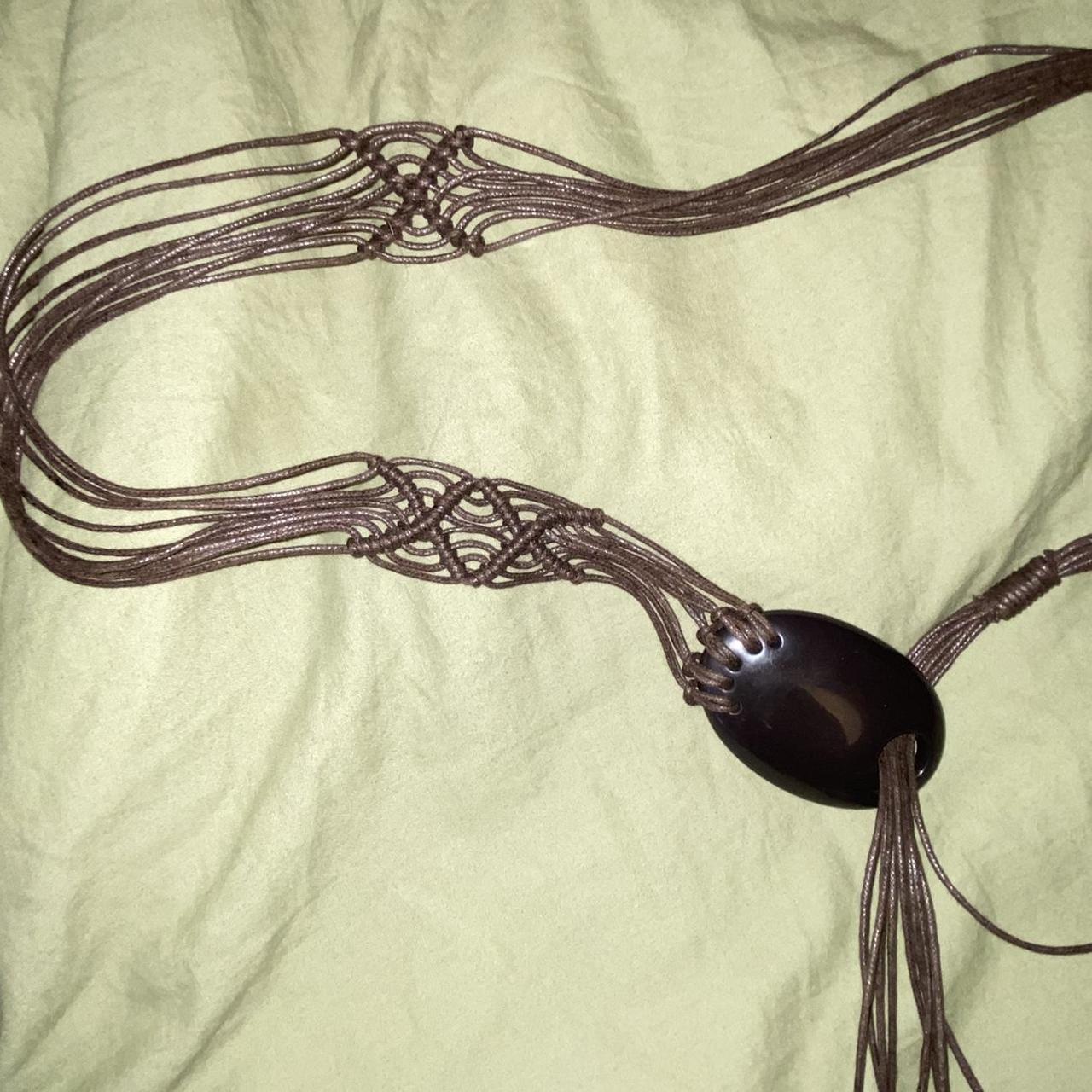 brown y2k rope belt #y2k #belt #2000s - Depop