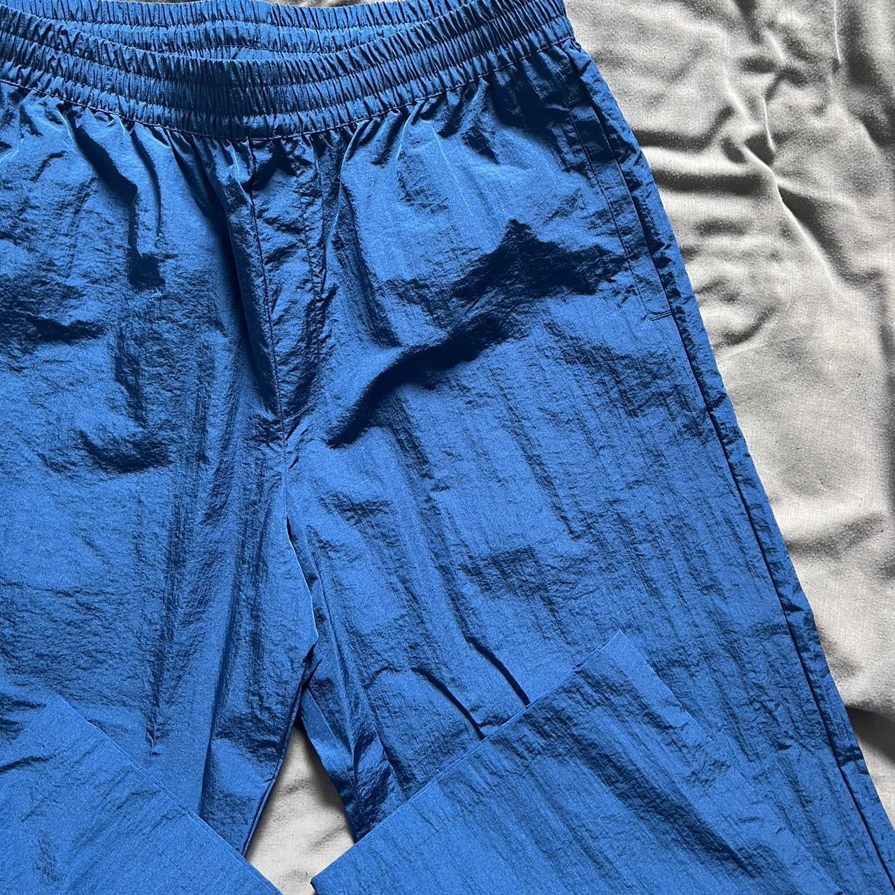 Blue Collusion Nylon Track Pants Mens collusion... - Depop