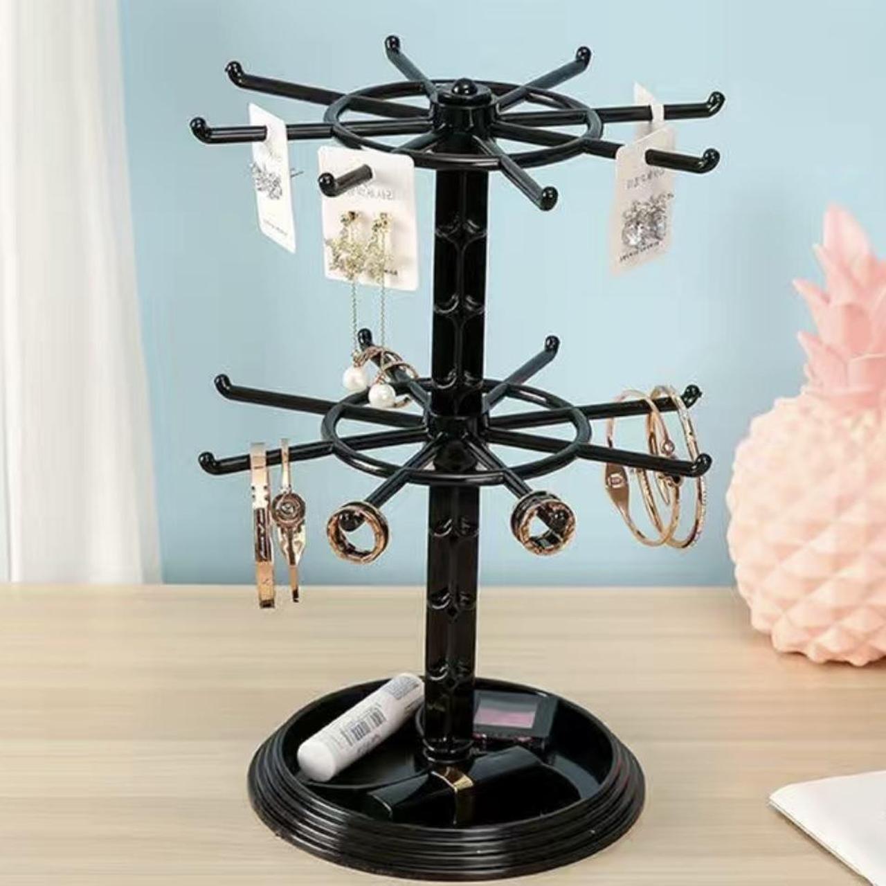 2 Tiers Desktop Rotatable Storage Rack For Hanging... - Depop