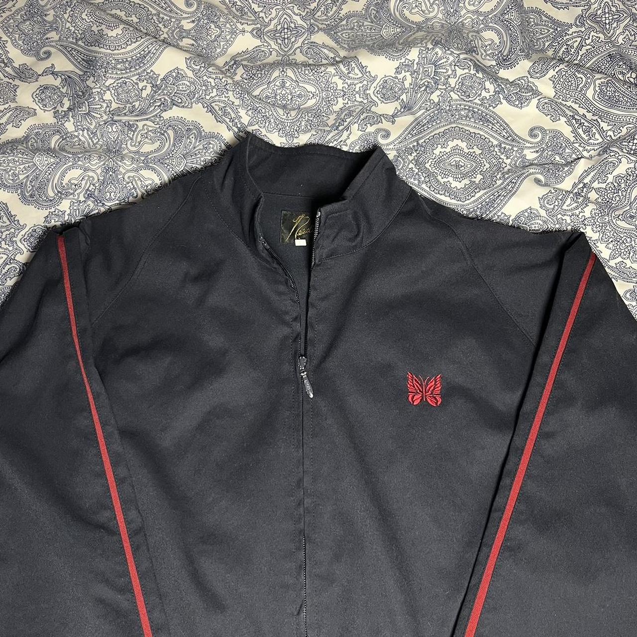 Needles Navy Track Jacket Mens size medium Can be... - Depop