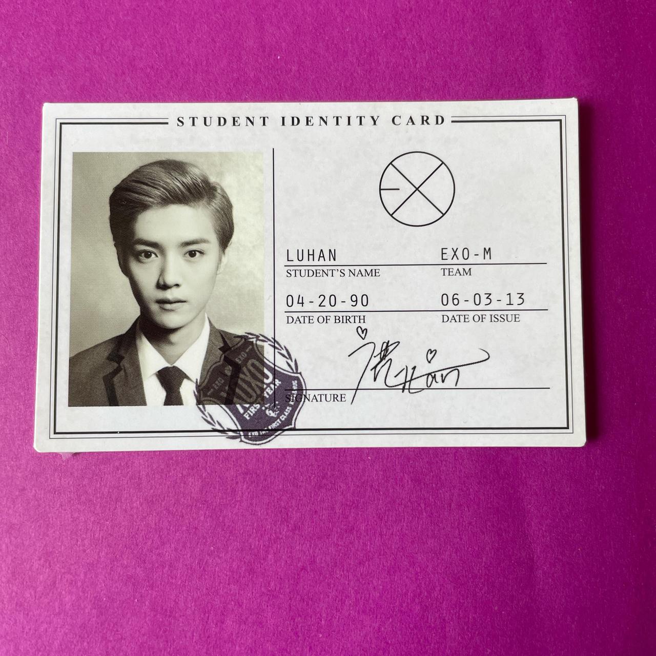 Exo debut album Luhan photocard official - Depop