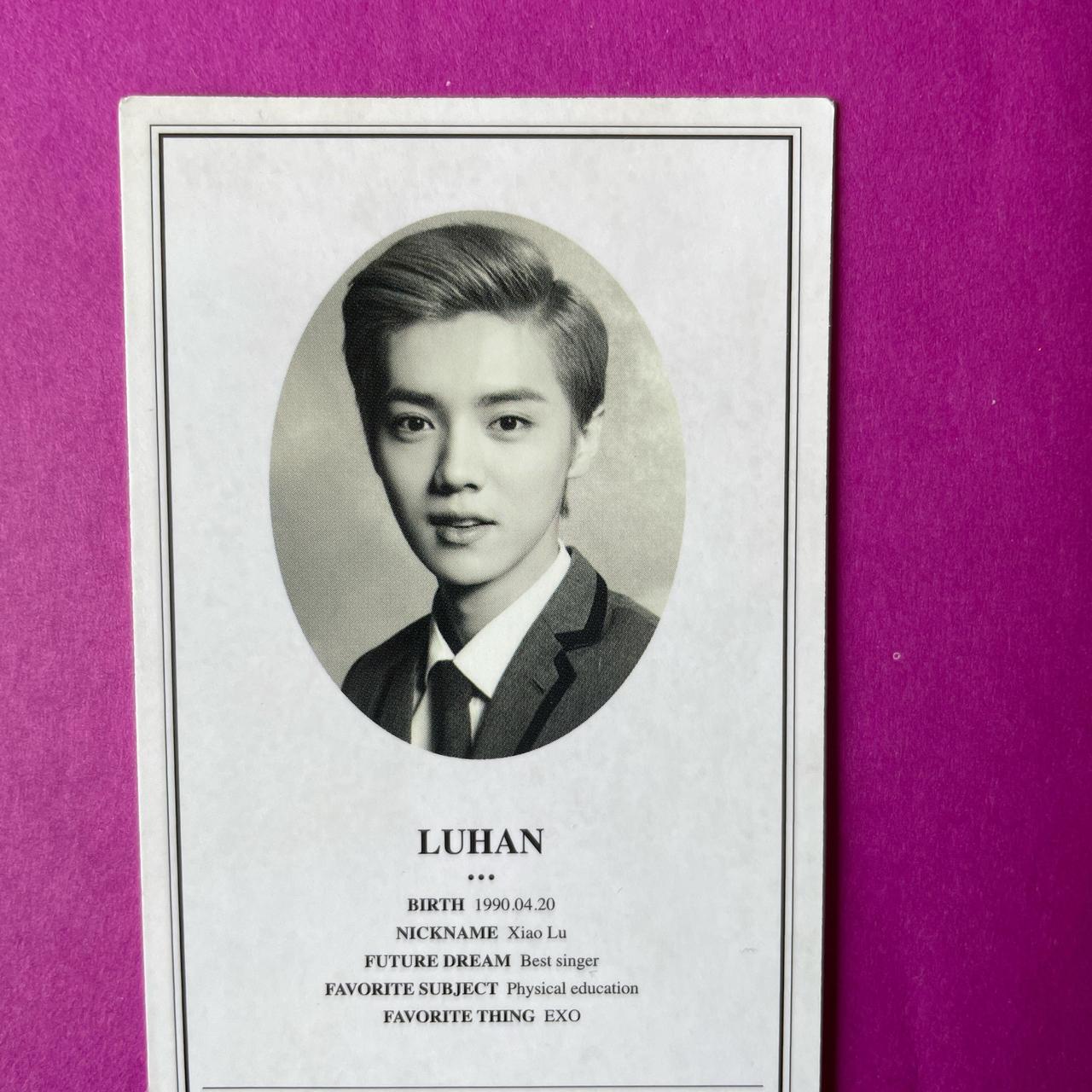 Exo debut album Luhan photocard official - Depop