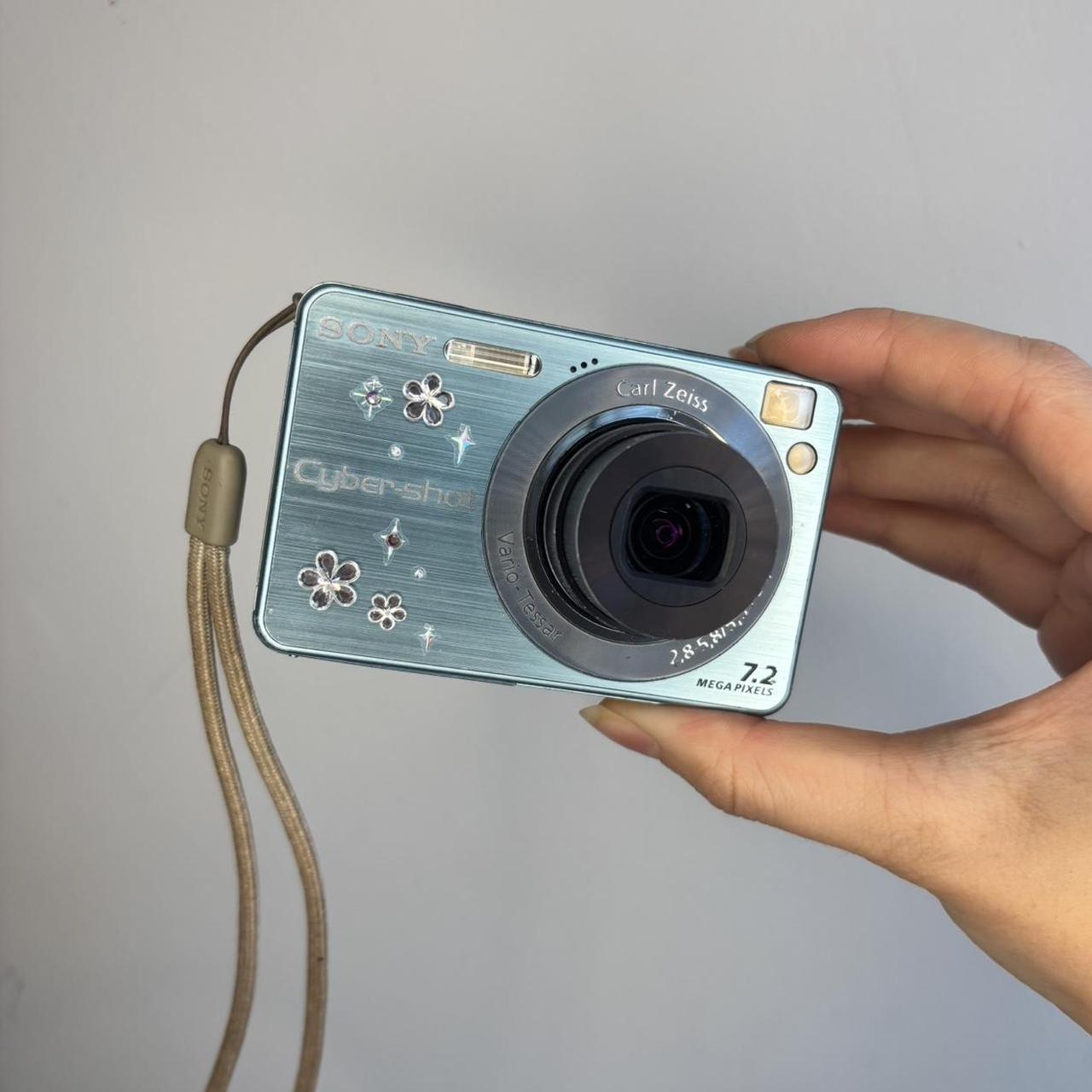 Sony Cybershot Digital Camera in blue🩵 DSC-W120... | Depop