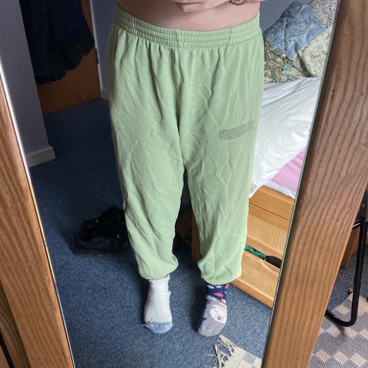 Green Pangaia trackies These are so comfortable and... - Depop