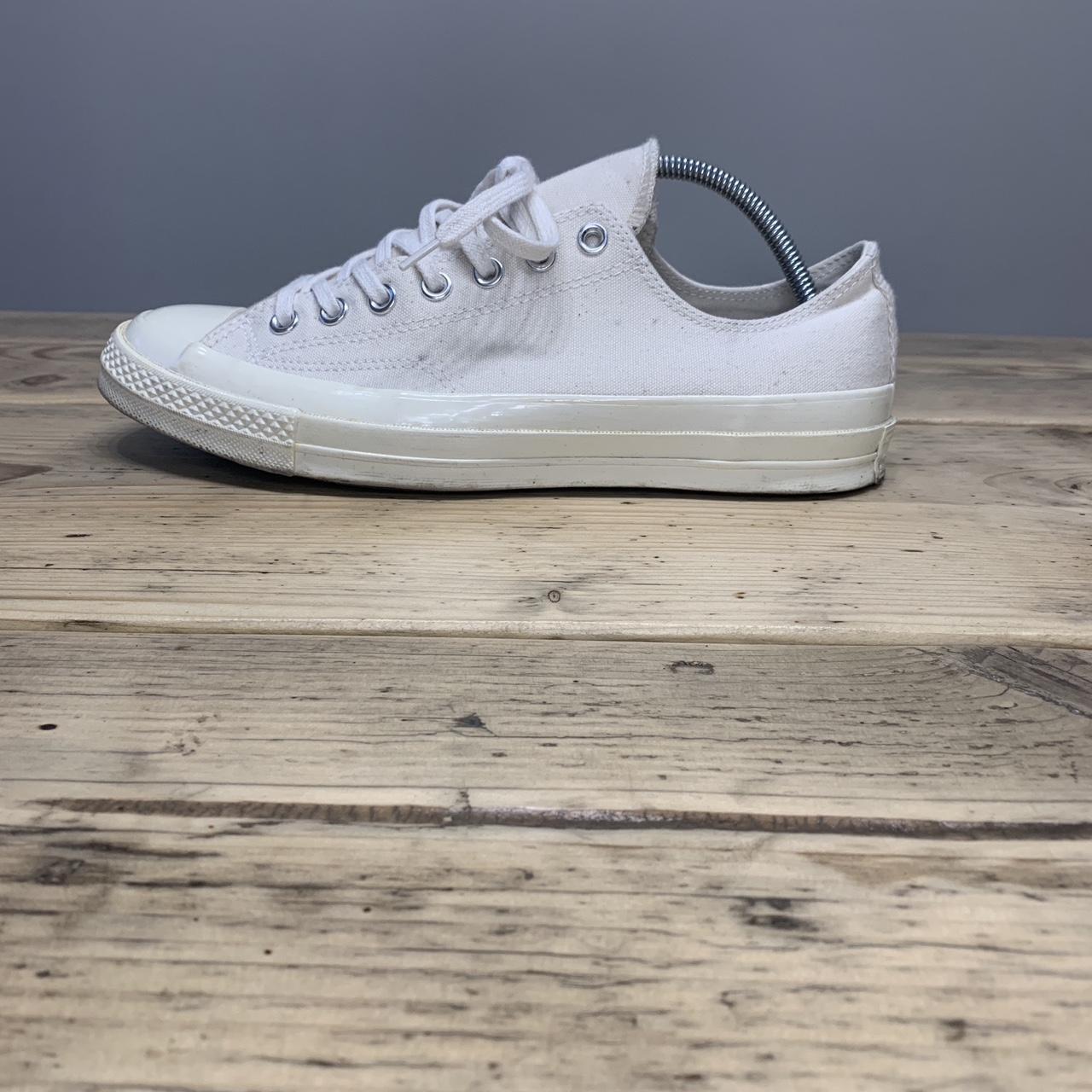 Converse Men's Cream and White Trainers | Depop