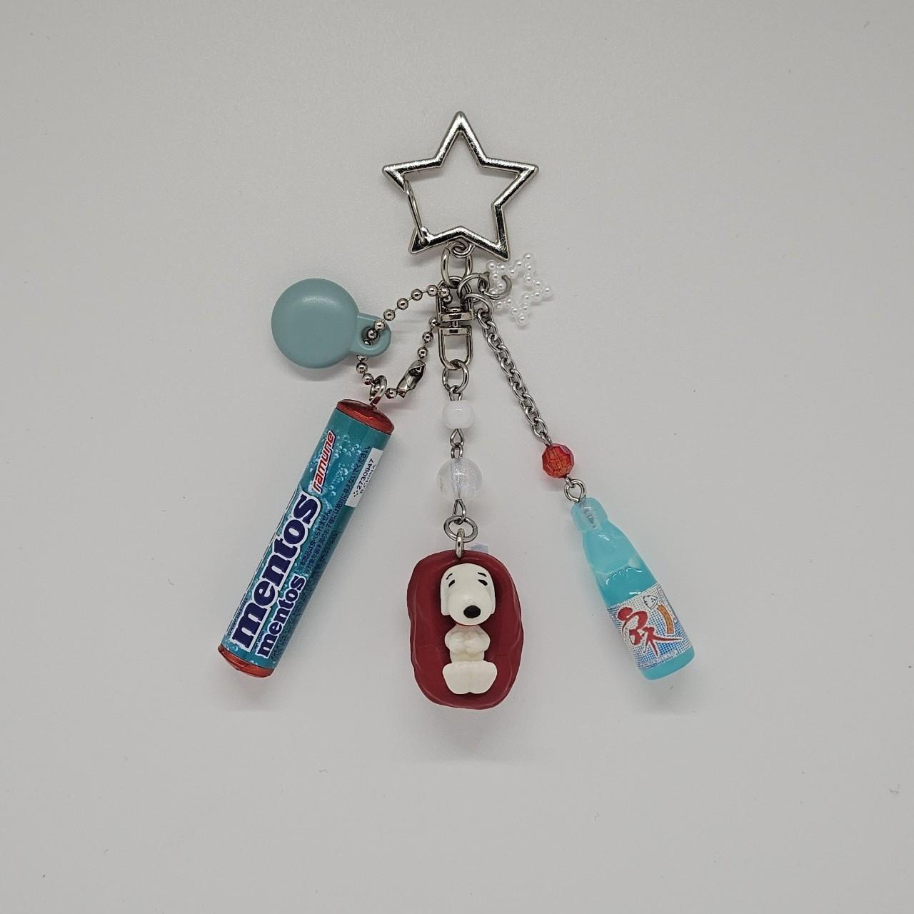 ️Handmade ️ Snoopy and Mentos keychain / bag charm | Depop