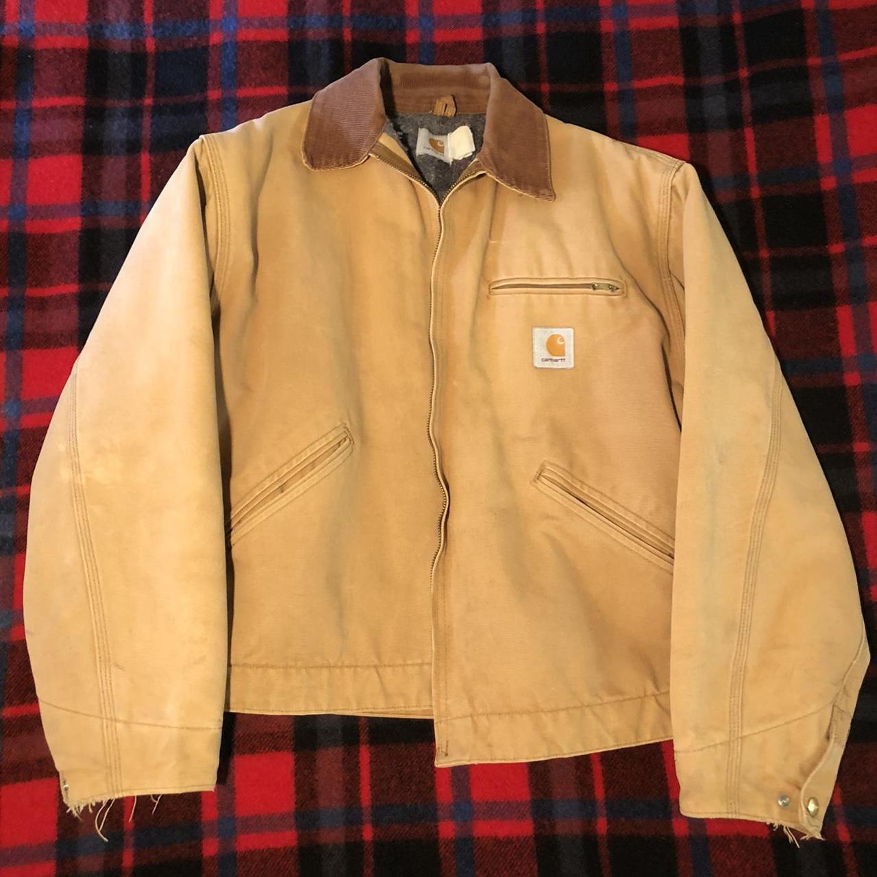 Really beautiful vintage Carhartt Detroit Jacket.... - Depop