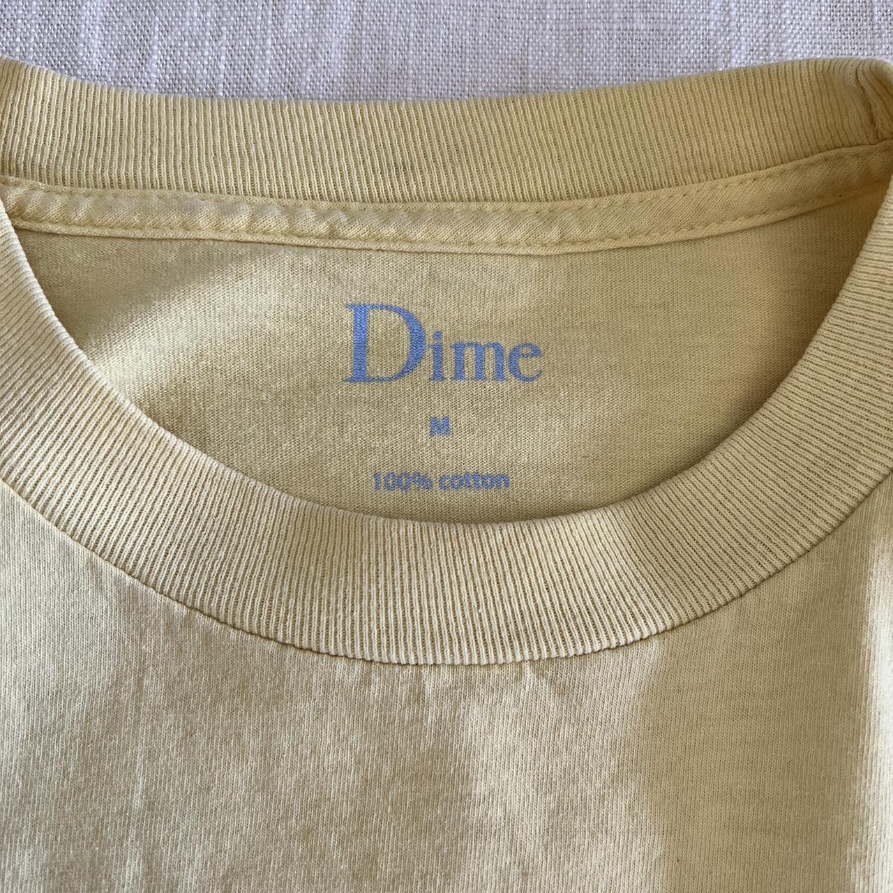 Cropped yellow Dime tee. Size M. Great condition.... - Depop
