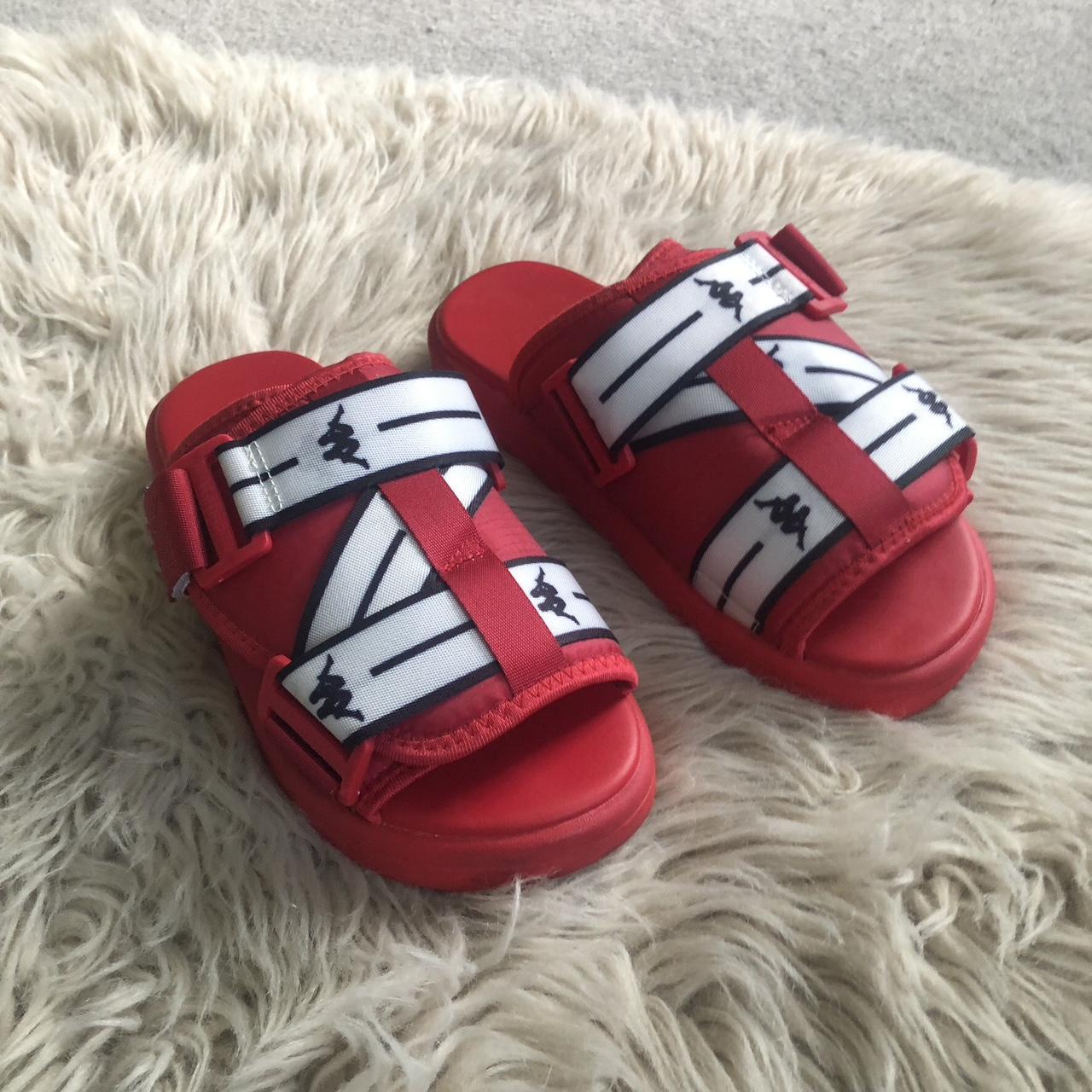 KAPPA Banda 222 Mitel 2 JPN Slides Red US size 7... - Depop