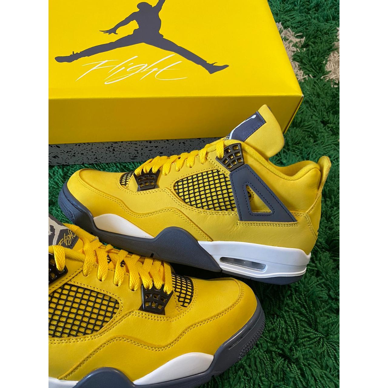 Jordan Men's Yellow Trainers | Depop