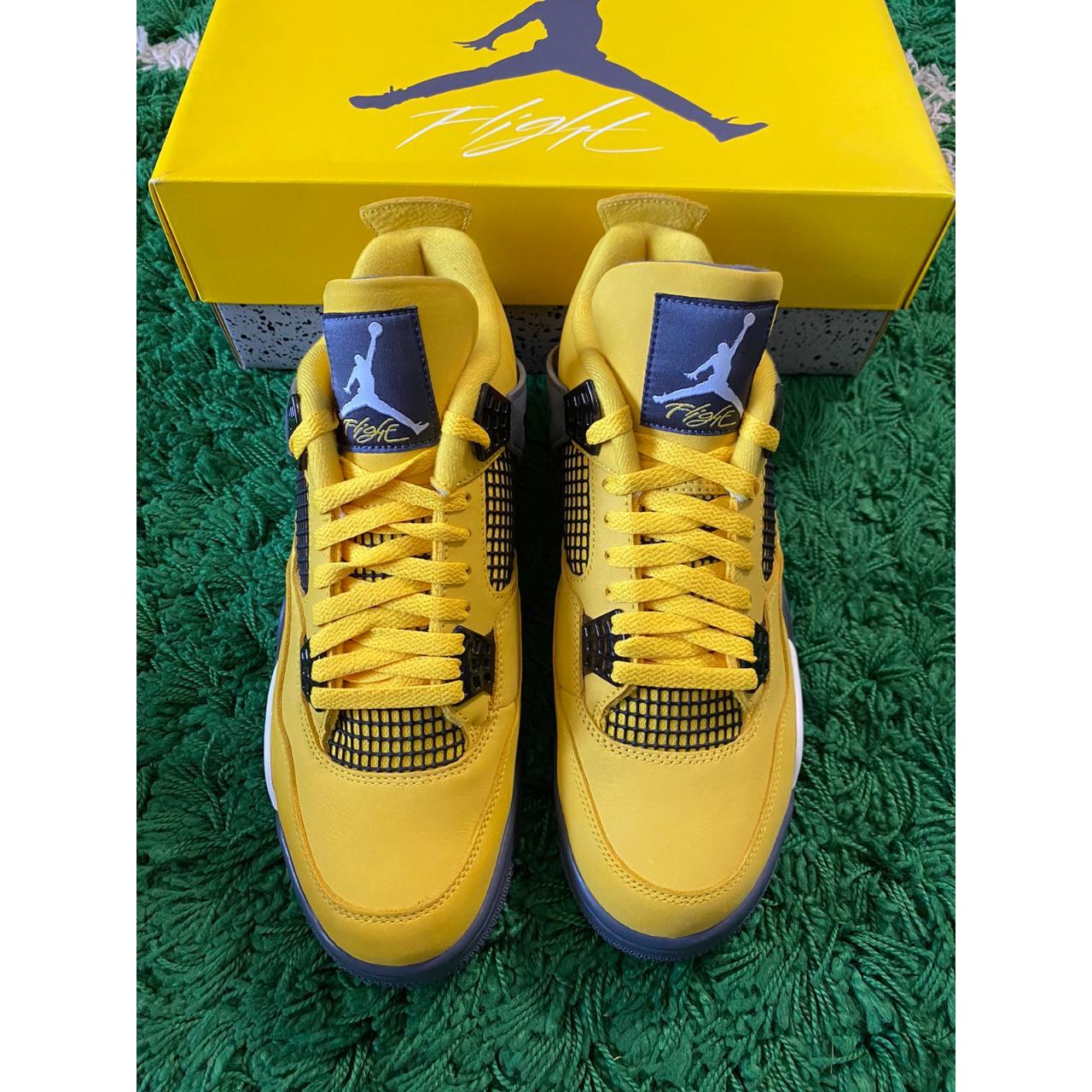 Jordan Men's Yellow Trainers | Depop