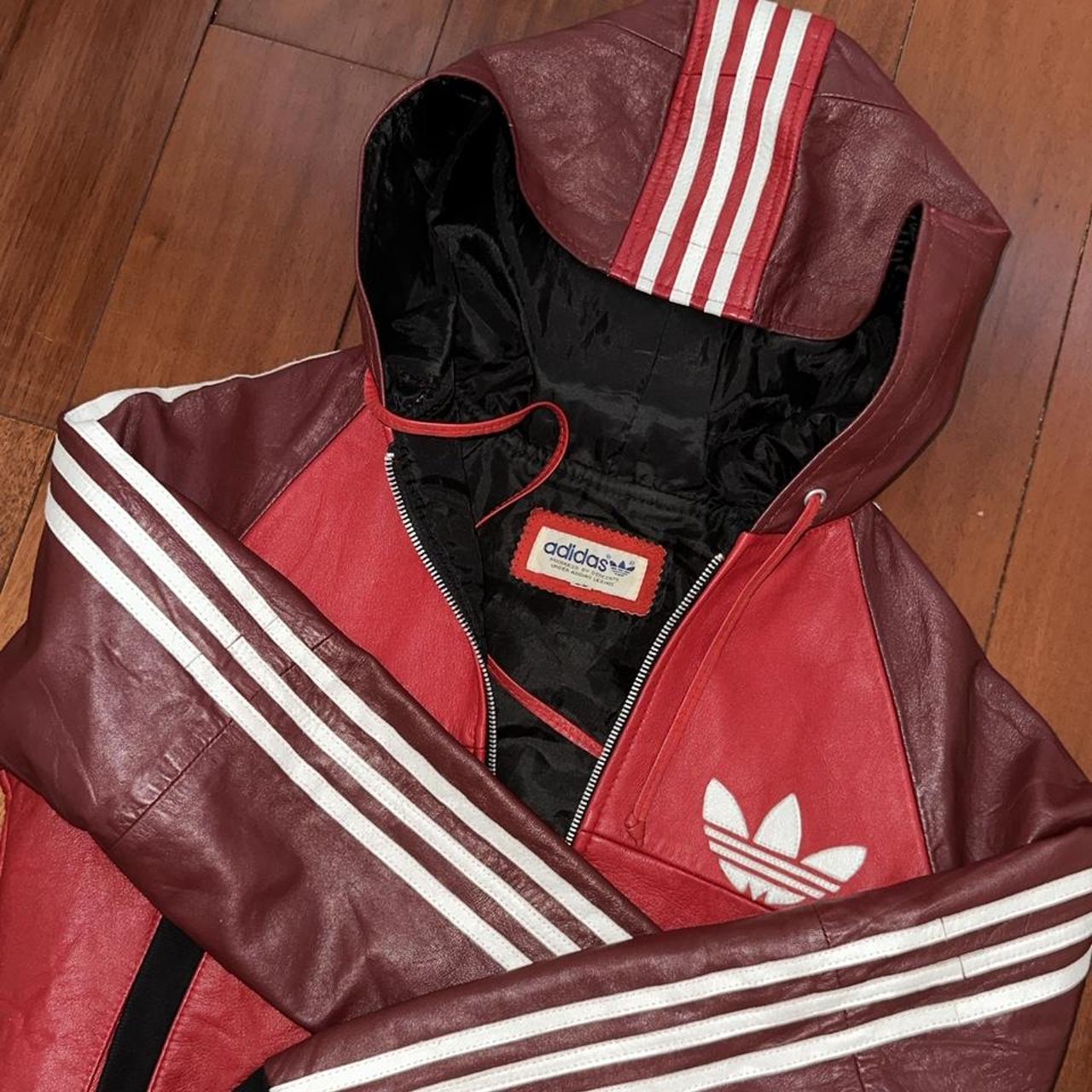 Adidas Women's Red and Burgundy | Depop
