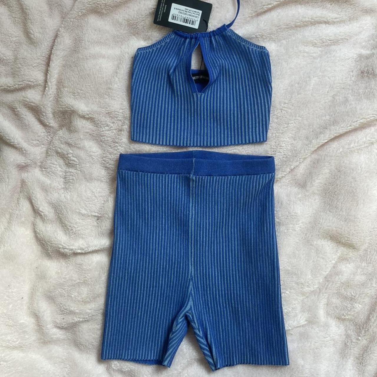 PLT blue knitted co ord, new with tags - Depop