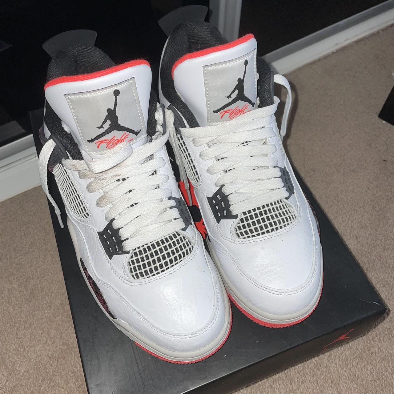 Jordan 4 flight nostalgia UK size 6 Worn a couple... - Depop