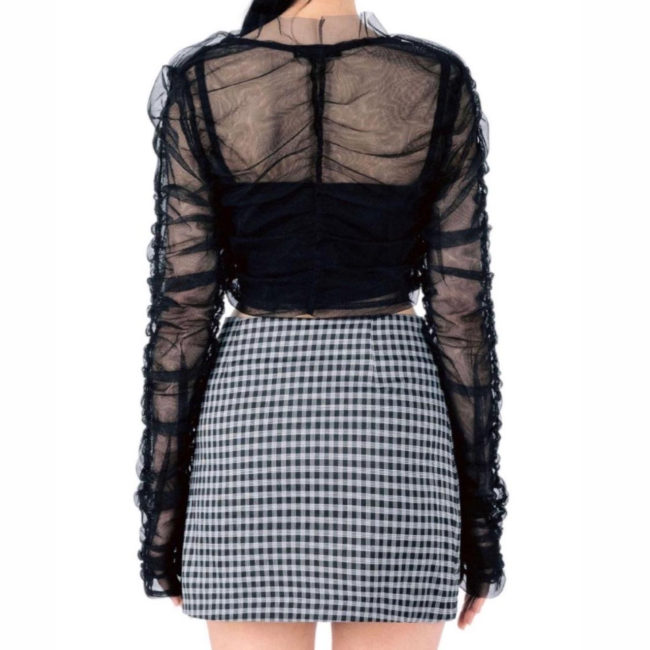 threetimes frilled mesh cardigan brand new with tags... - Depop