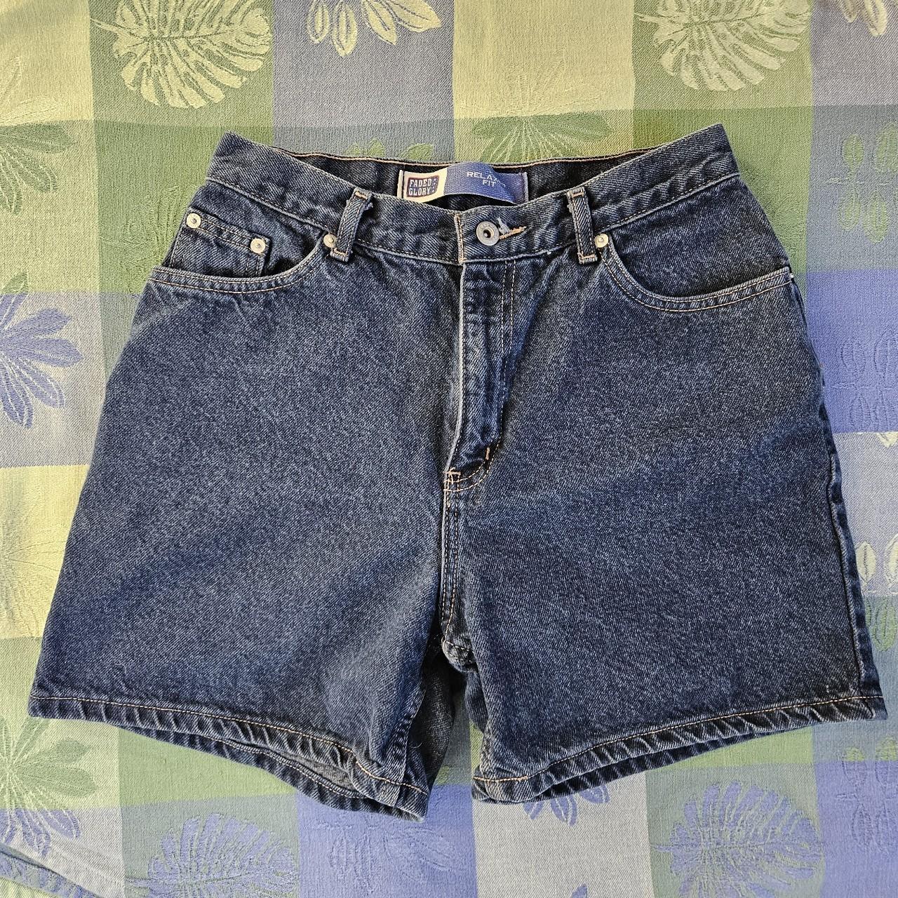 Vintage Faded Glory Denim Shorts 10 Perfect dark... | Depop
