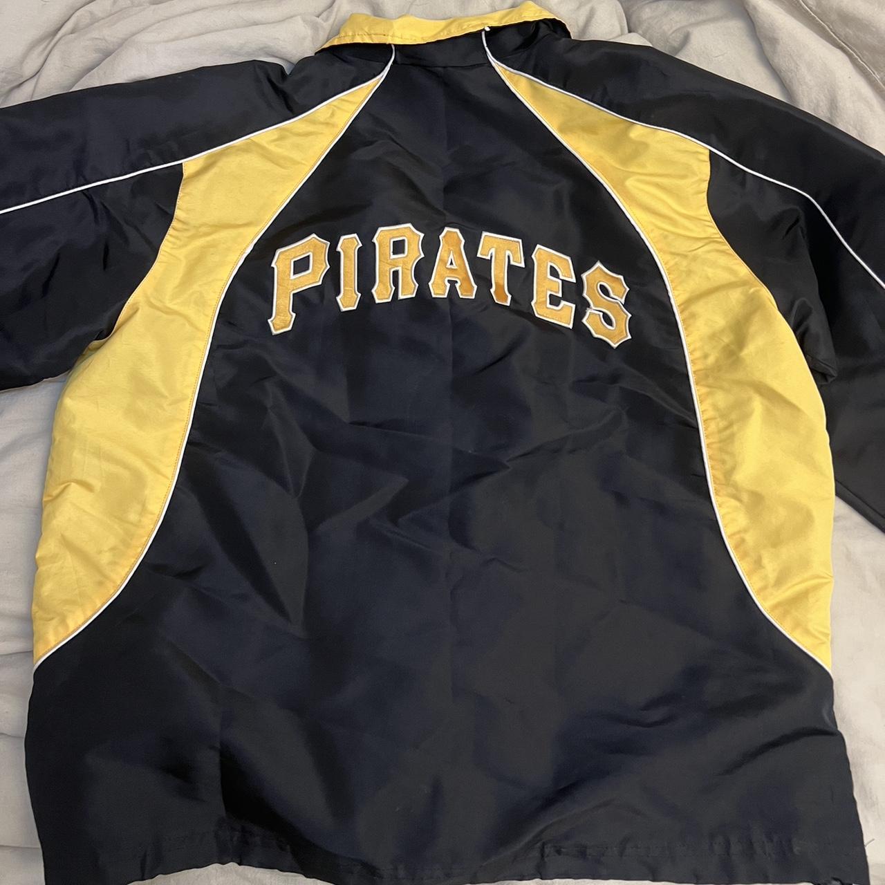 Black and yellow Pittsburgh Pirates windbreaker... - Depop