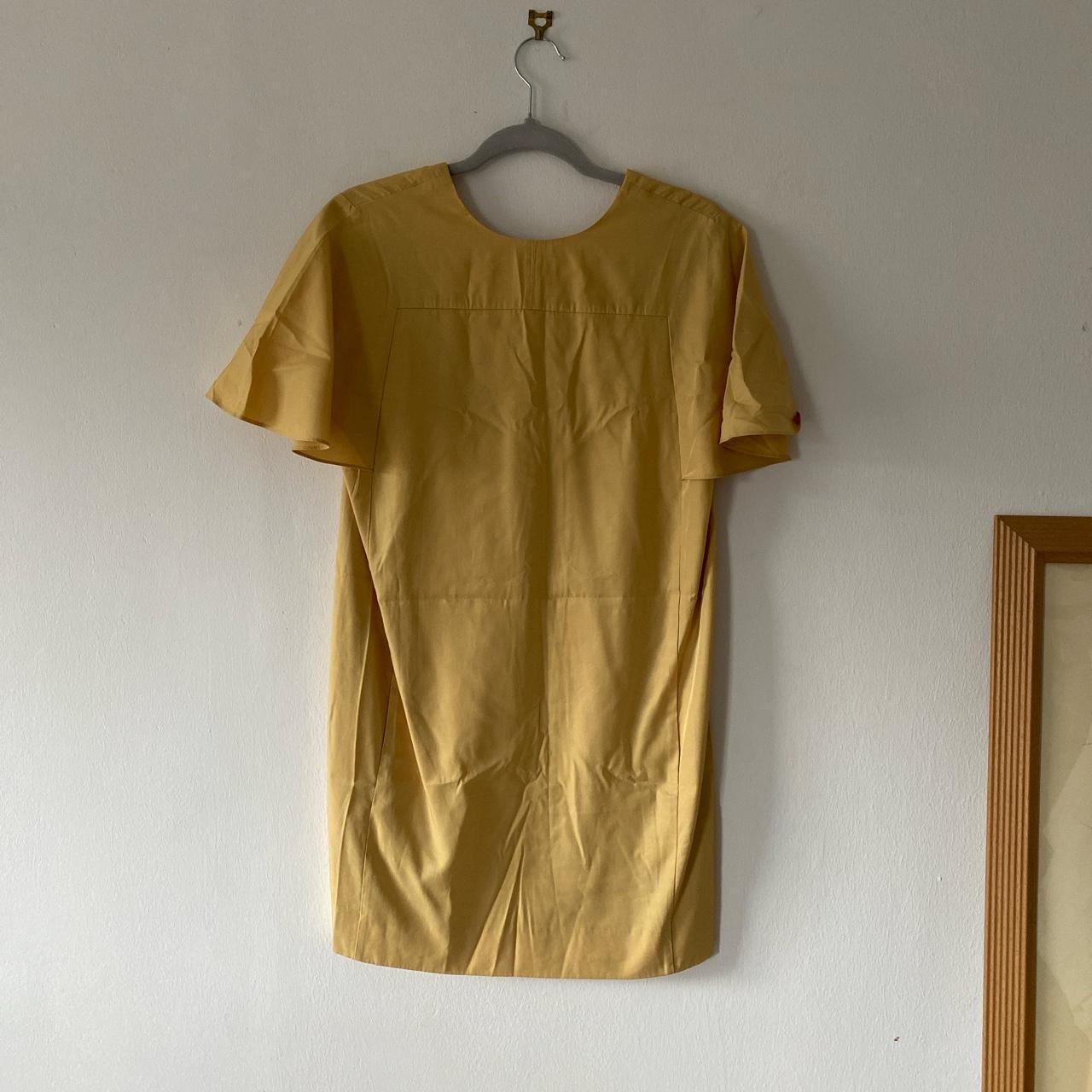 COS mustard yellow mini dress Uk 6/8 - Depop
