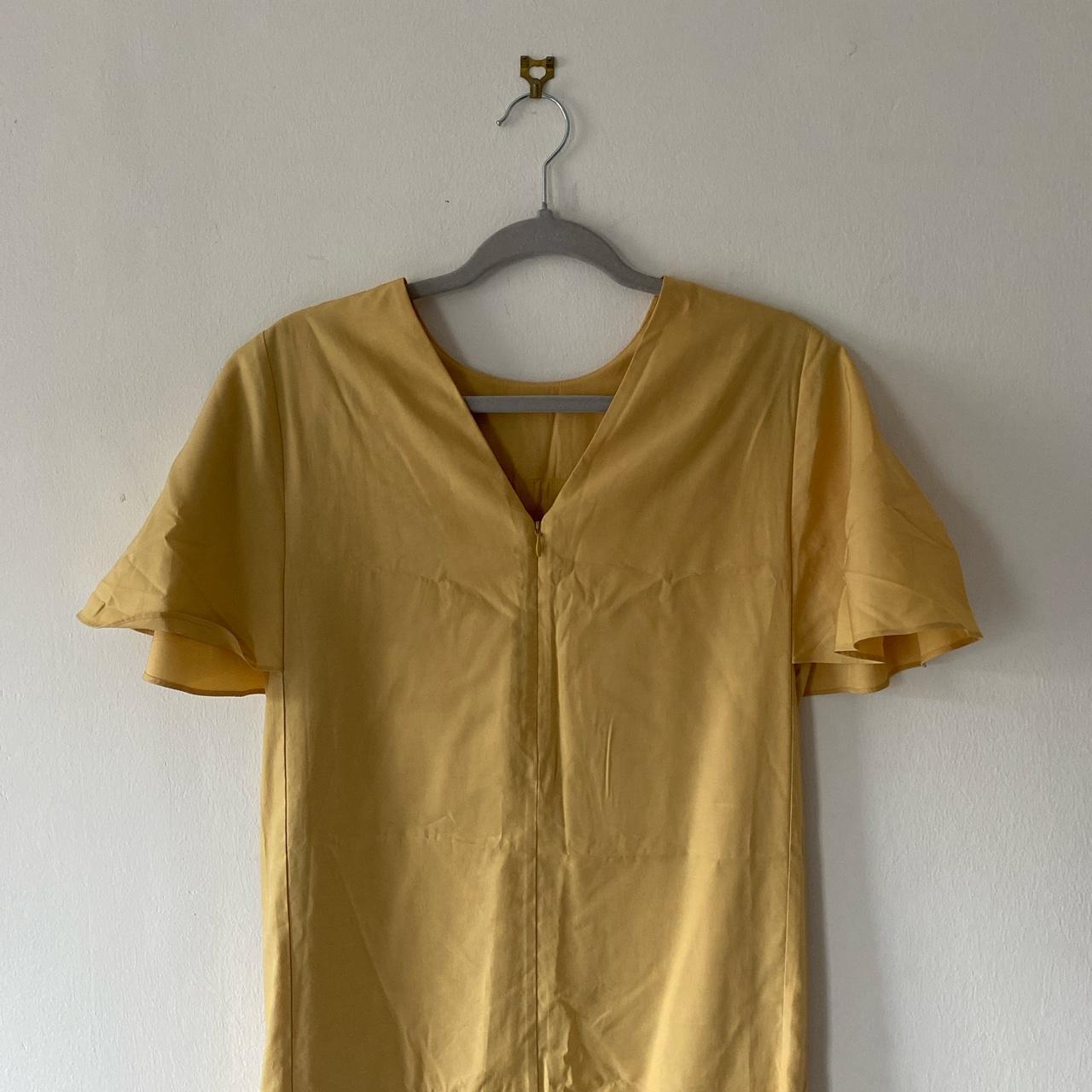 COS mustard yellow mini dress Uk 6/8 - Depop