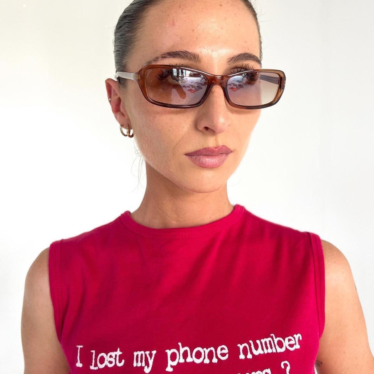 Classic square 90s Brown Framed sunnies - So good -... - Depop