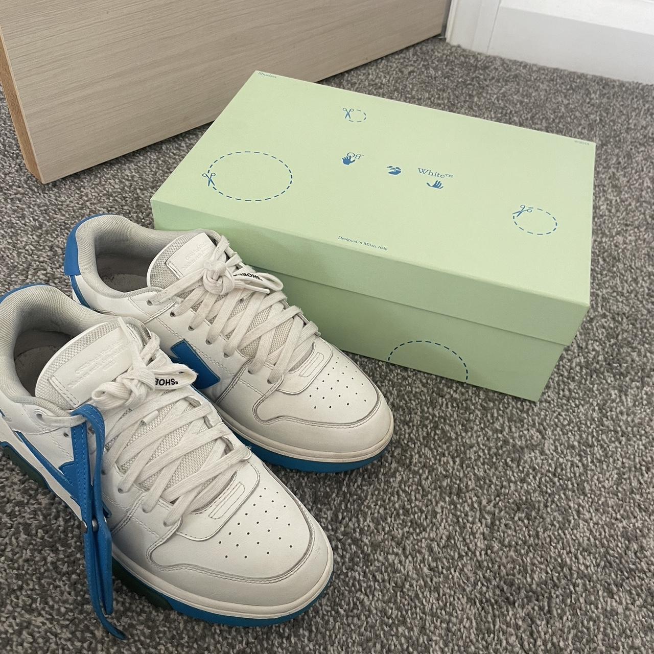 off white trainers - size 8 - excellent condition... - Depop