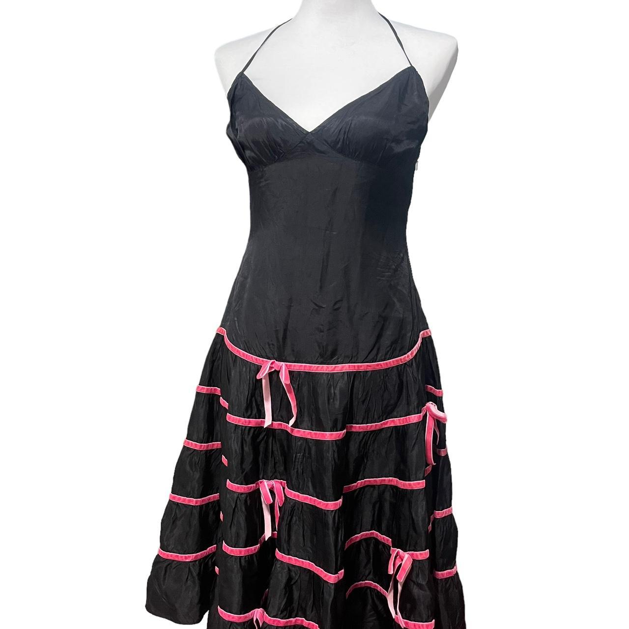 Vintage Betsey Johnson Halter Dress Y2K Betsey... - Depop