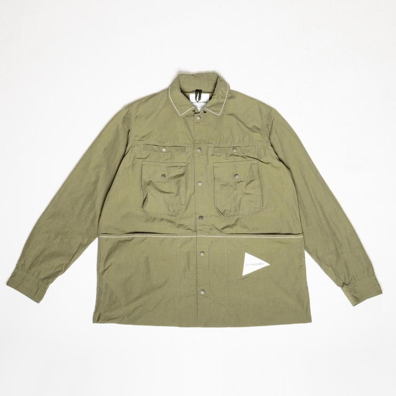 And Wander Kevlar Overshirt Jacket in Khaki... - Depop