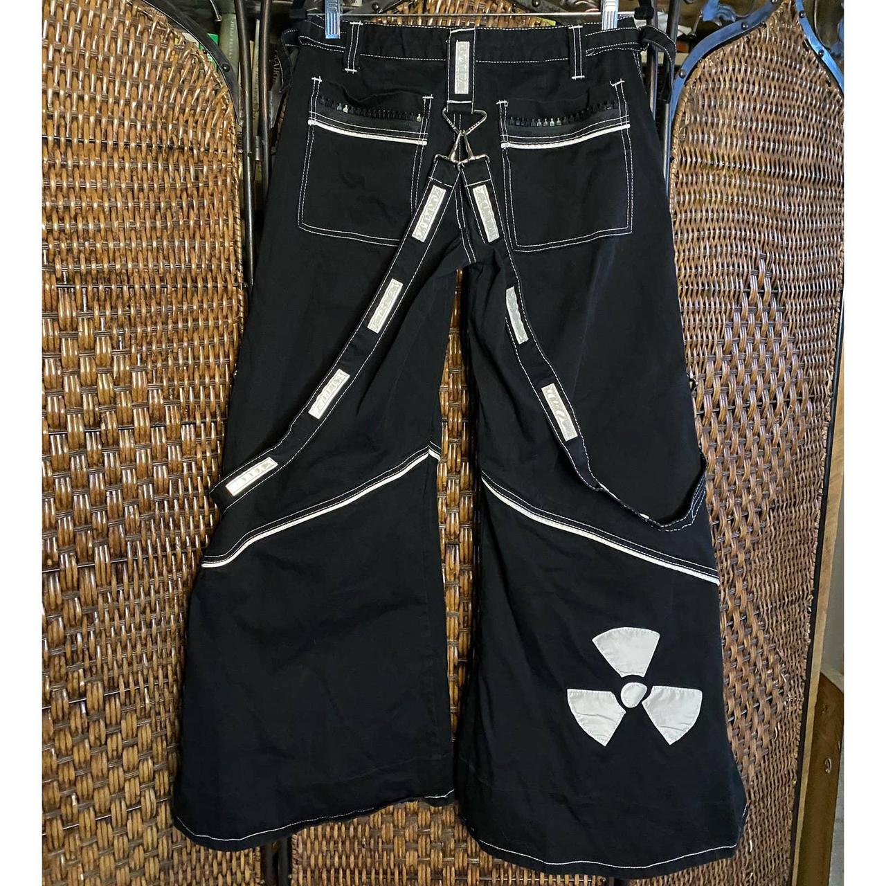 Size S//Vintage 90s Tripp NYC Wide Leg Raver Goth... - Depop