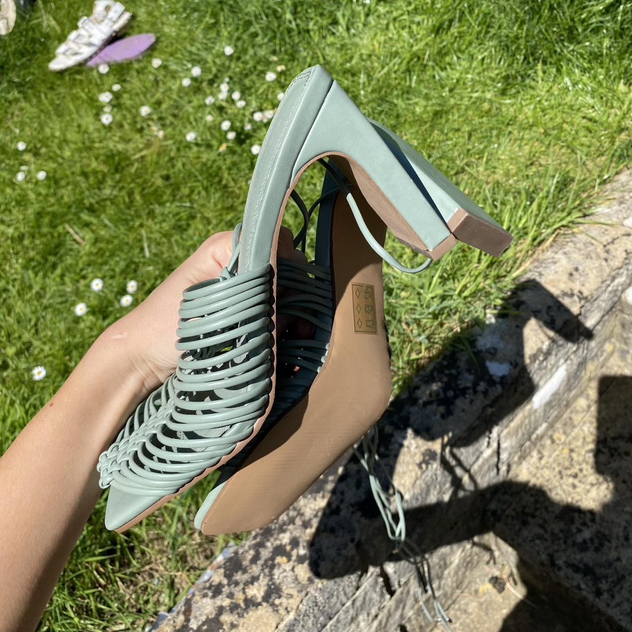 ASOS Women's Green Sandals | Depop