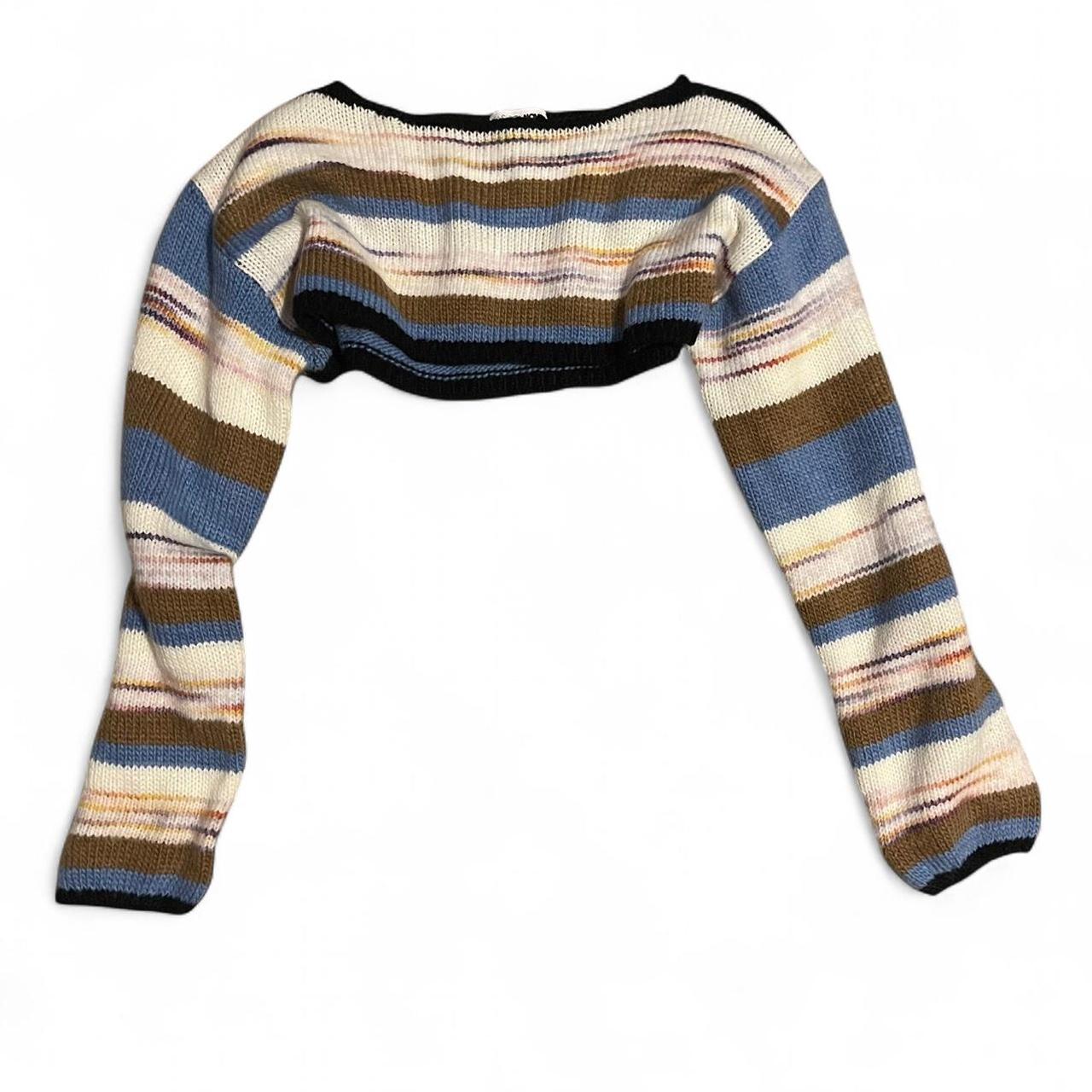 Multicolor knit bolero/shrug never worn and in size... | Depop