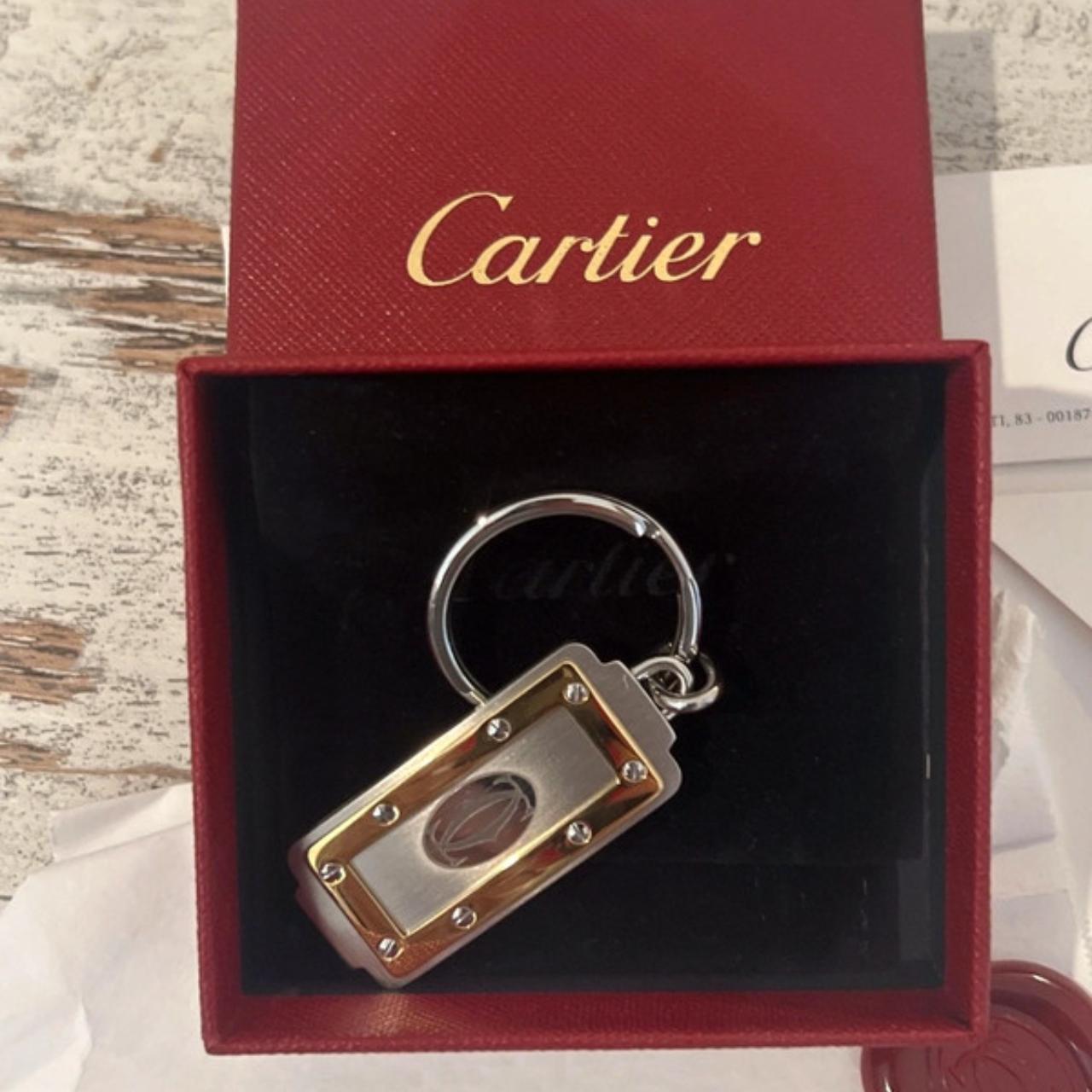 Cartier keychain "Santos DE Cartier" CARTIER key... - Depop