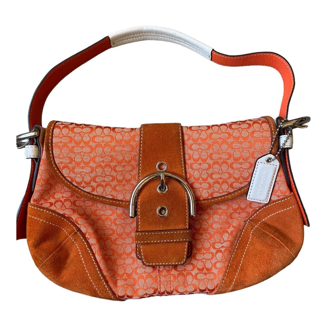 The most beautiful orange coach purse Has some... - Depop