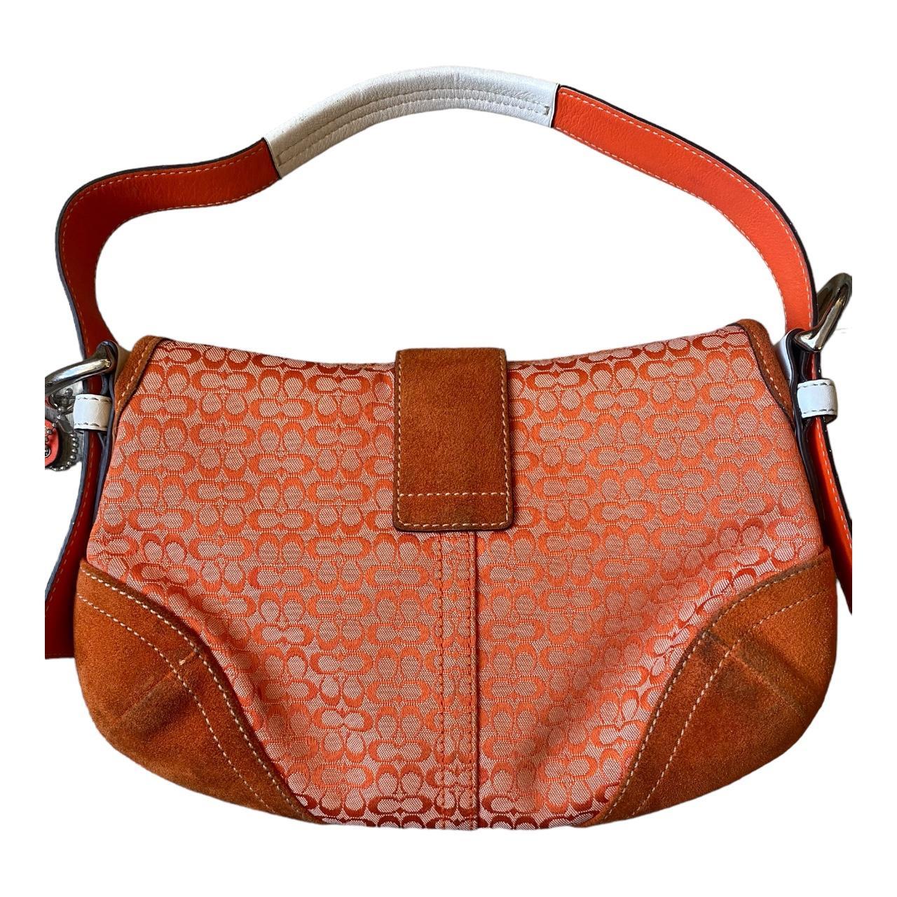 The most beautiful orange coach purse Has some... - Depop