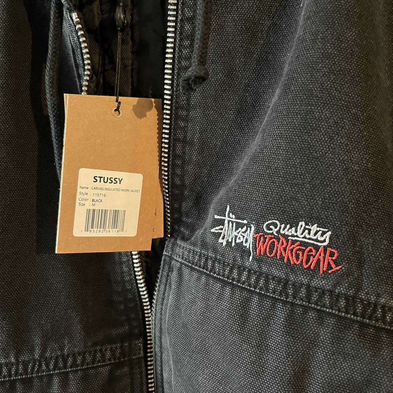 Stussy insulated workwear jacket BNWT Black... - Depop