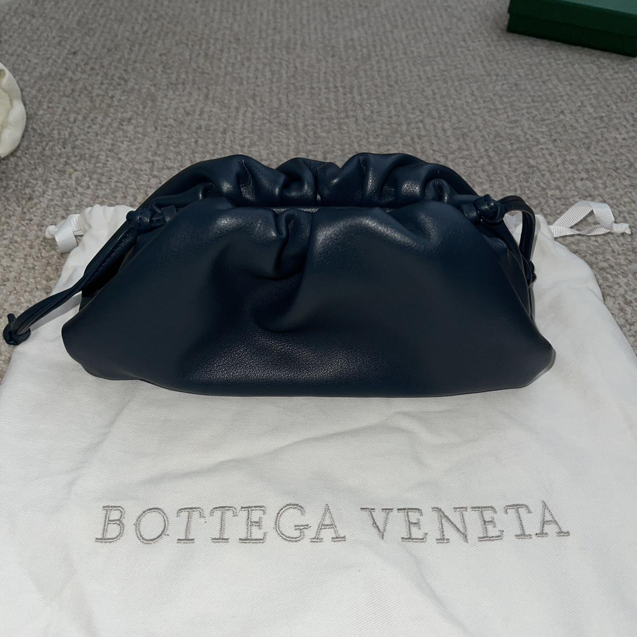 BV mini pouch in navy blue - perfect condition -... - Depop