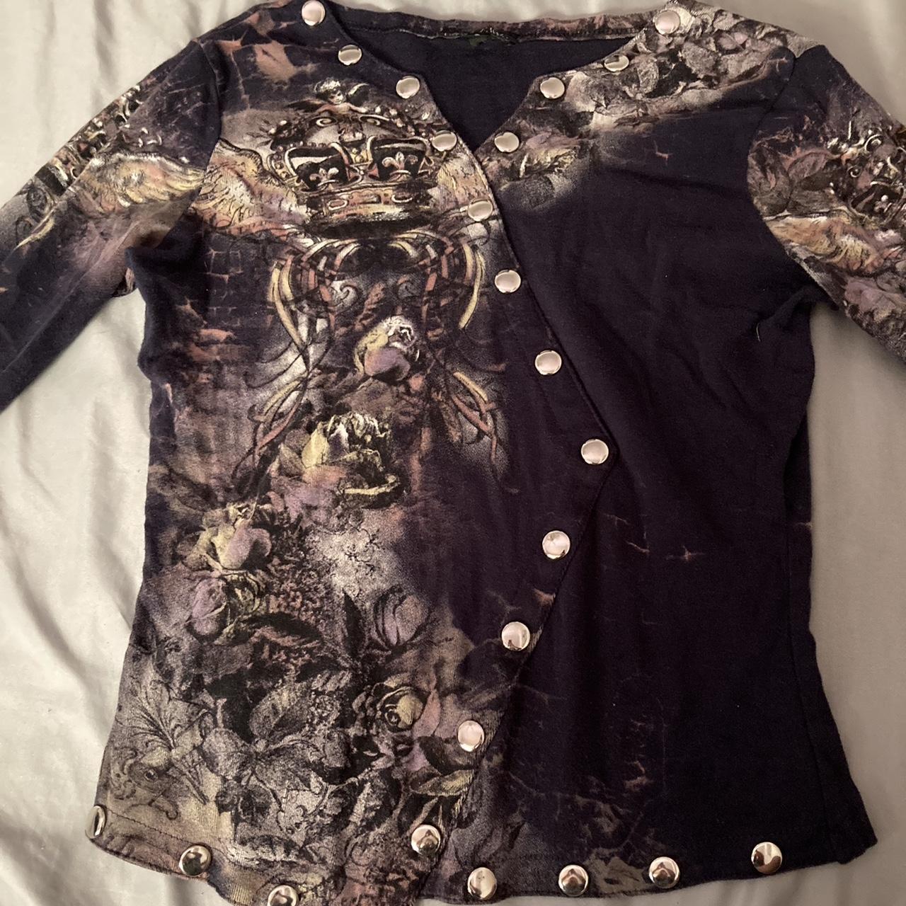 ⚜️⛓️Cyber y2k Shirt⛓️⚜️ - - - Super cool cyber y2k shirt... - Depop