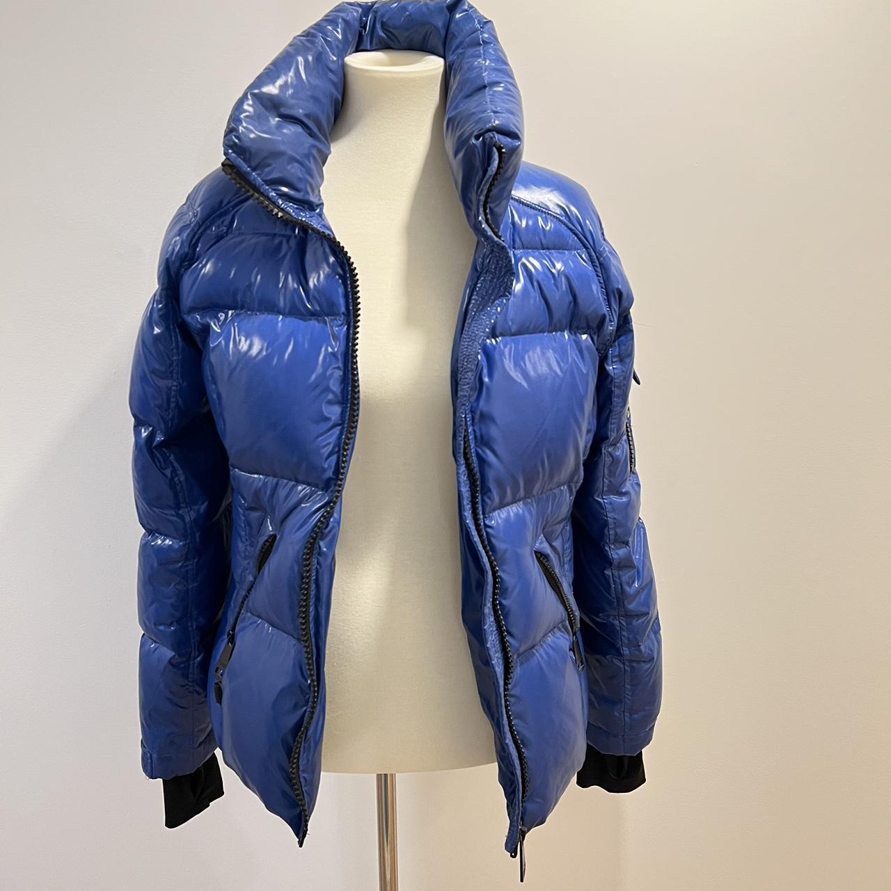 Bright blue puffer Sam Jacket. Size medium. - Depop