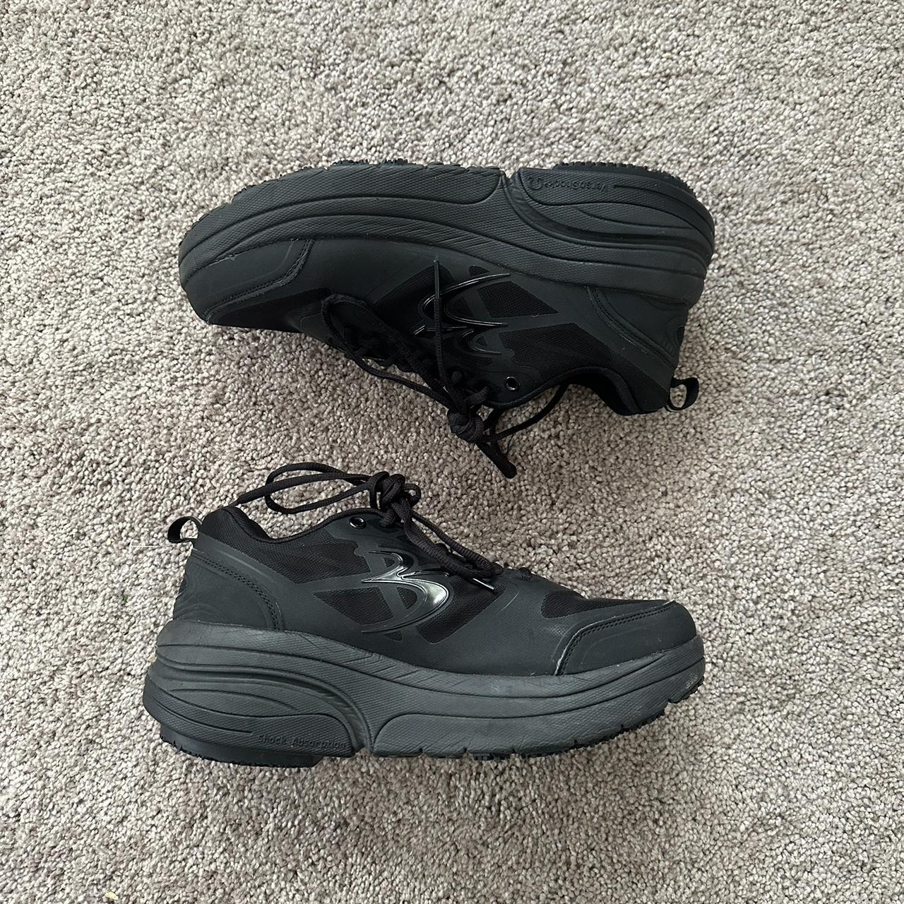 Black platform sneakers Super chunky platform... - Depop