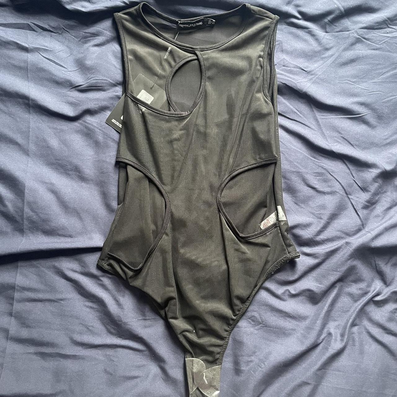 Pretty Little Thing bodysuit| mesh body suit| never... - Depop