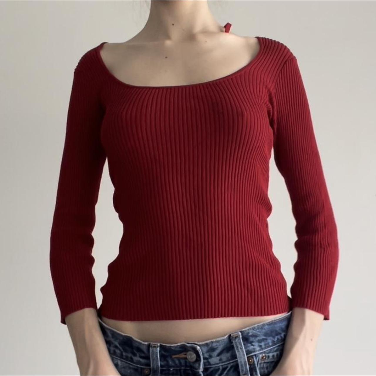 Women's Red Crop-top | Depop