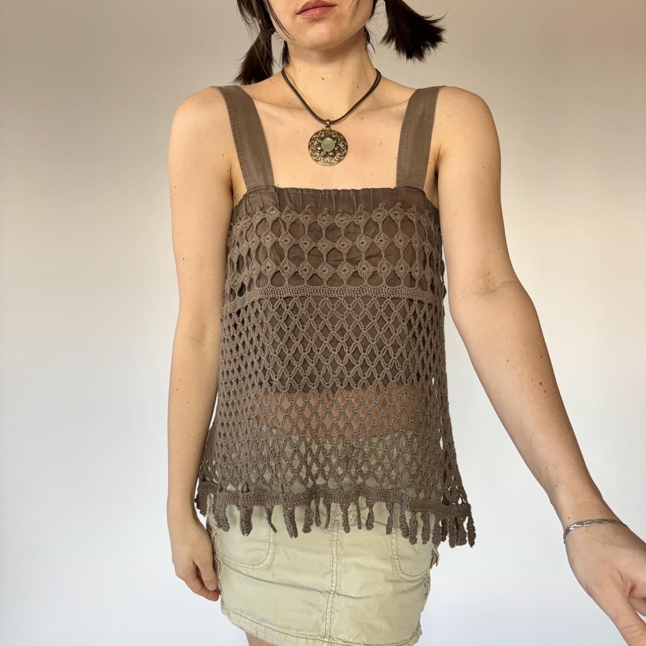 Italian Crochet tank Details: * Made in Italy by... - Depop